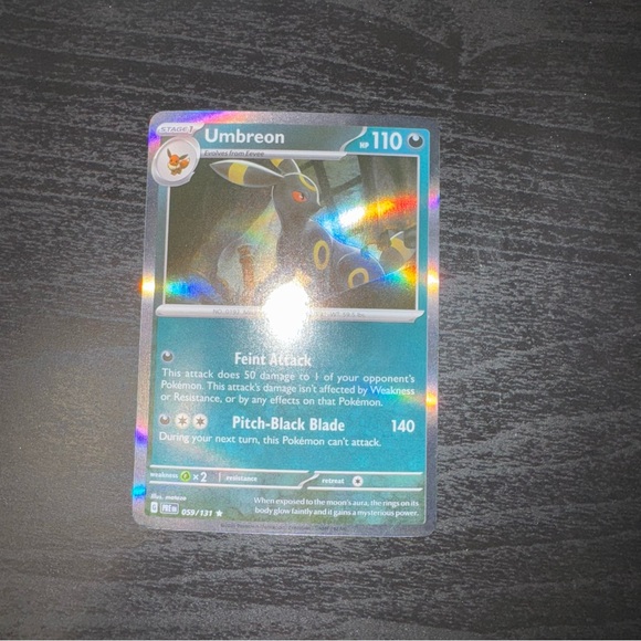 Pokemon | Accessories | Pokemon Umbreon 5931 Holo Card | Poshmark